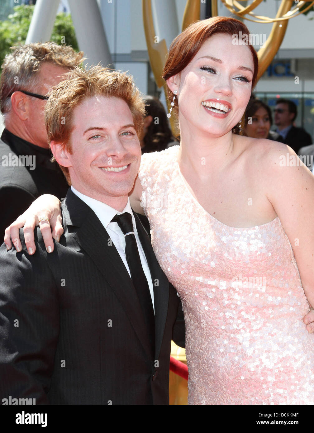 Seth Green and Clare Grant 2010 Creative Arts Emmy Awards held at Nokia ...