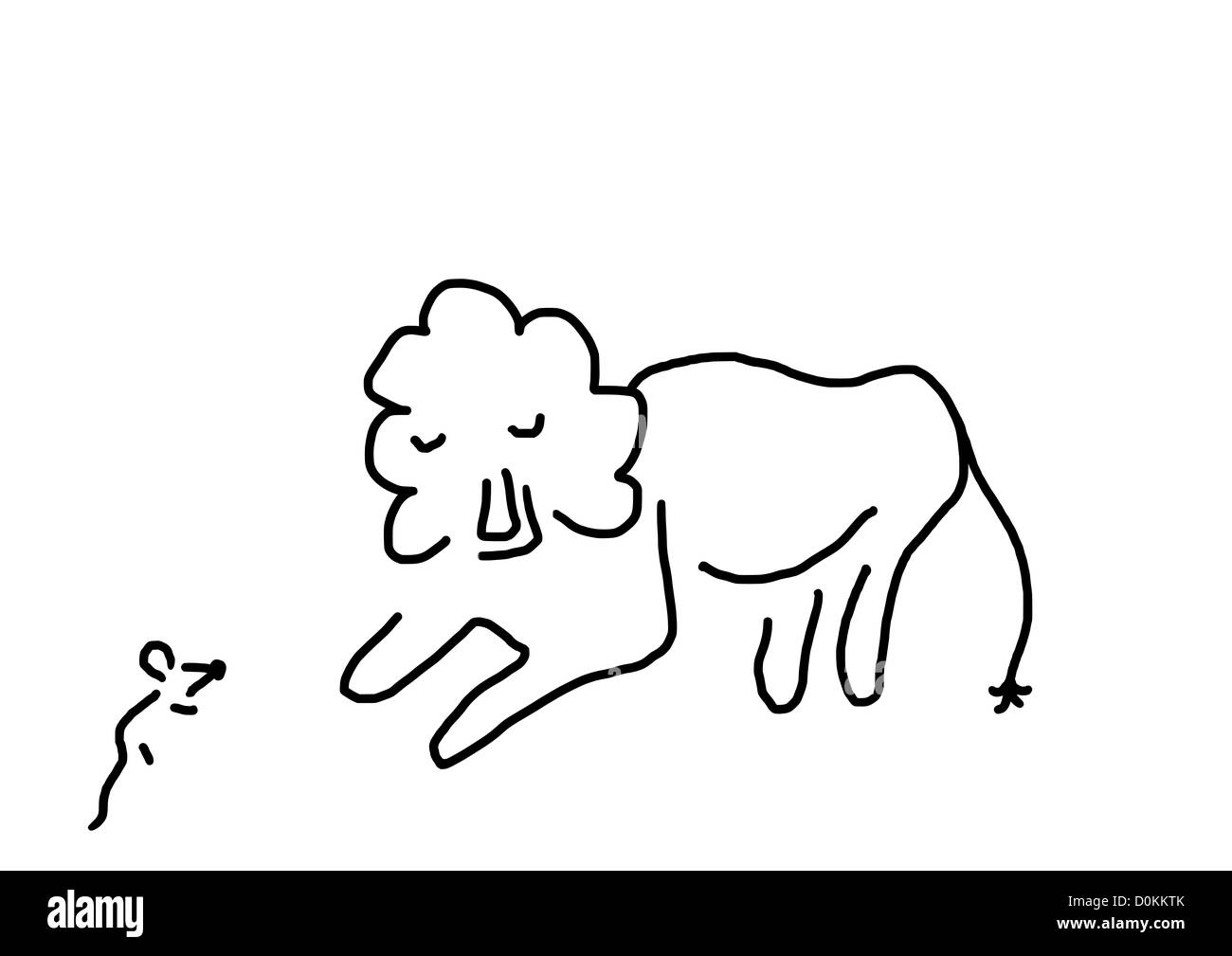 David And Goliath Black and White Stock Photos & Images - Alamy