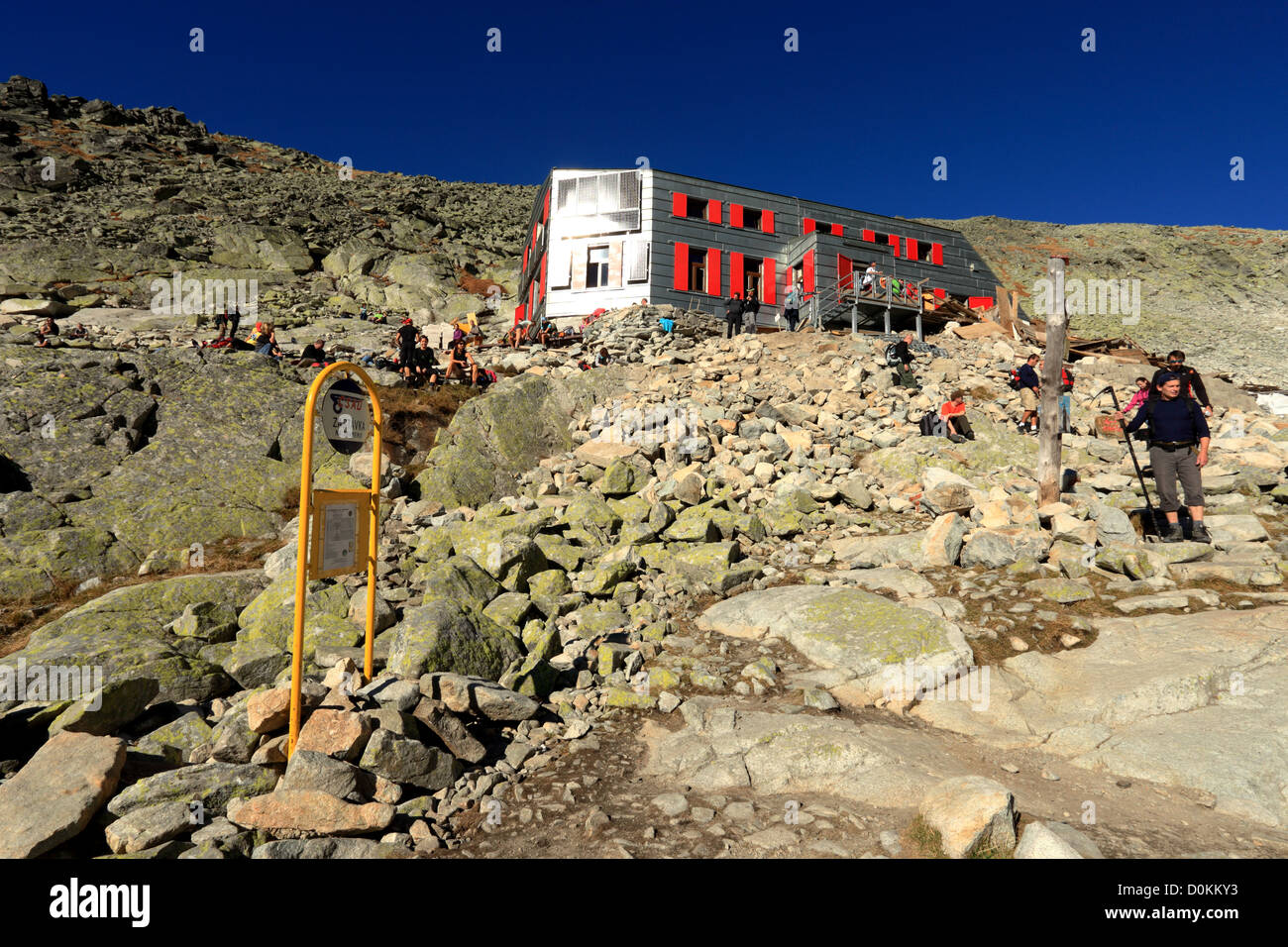 The mountain chalet "Chata pod Rysmi" after reconstruction, High Tatras ...