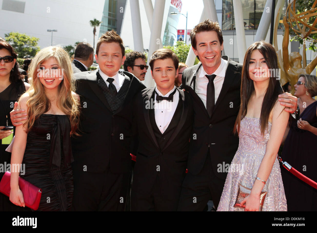 iCarly Cast 2010 Creative Arts Emmy Awards held at Nokia Theatre L.A ...