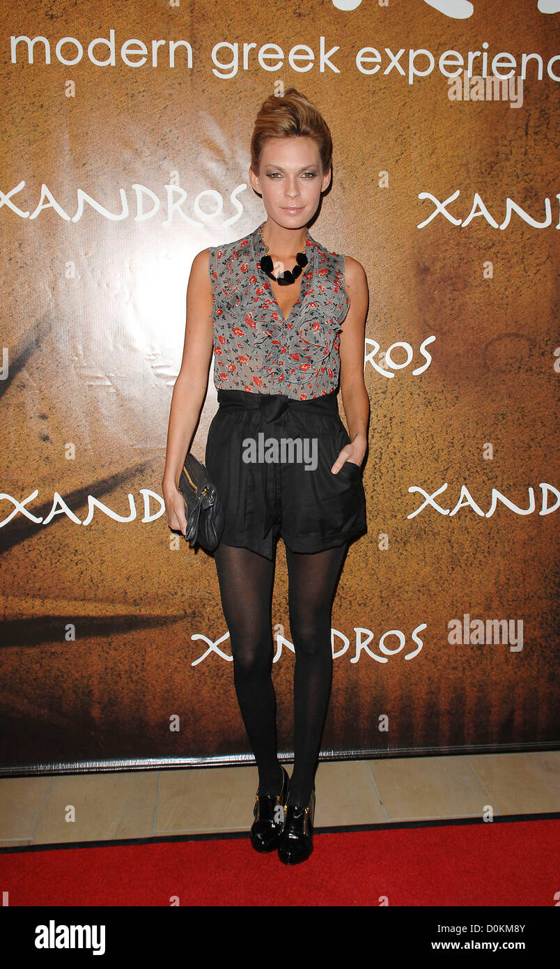 Jasmine Dustin at the opening of Xandros Greek Restaurant at 50 N. La ...
