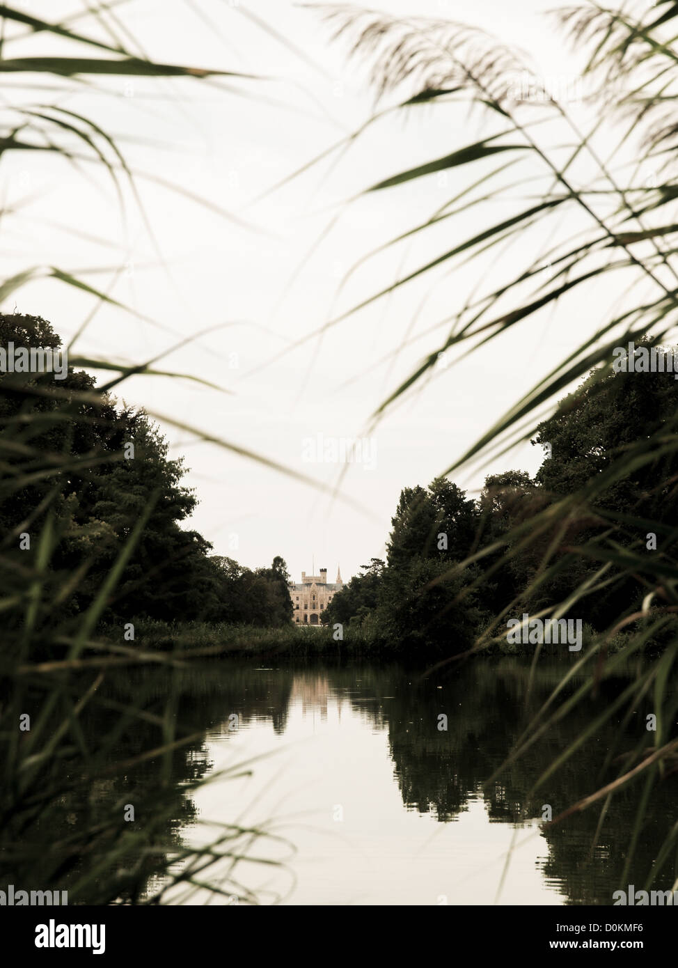 landscape garden, World Heritage Site, Lednice, Czech Republic ...