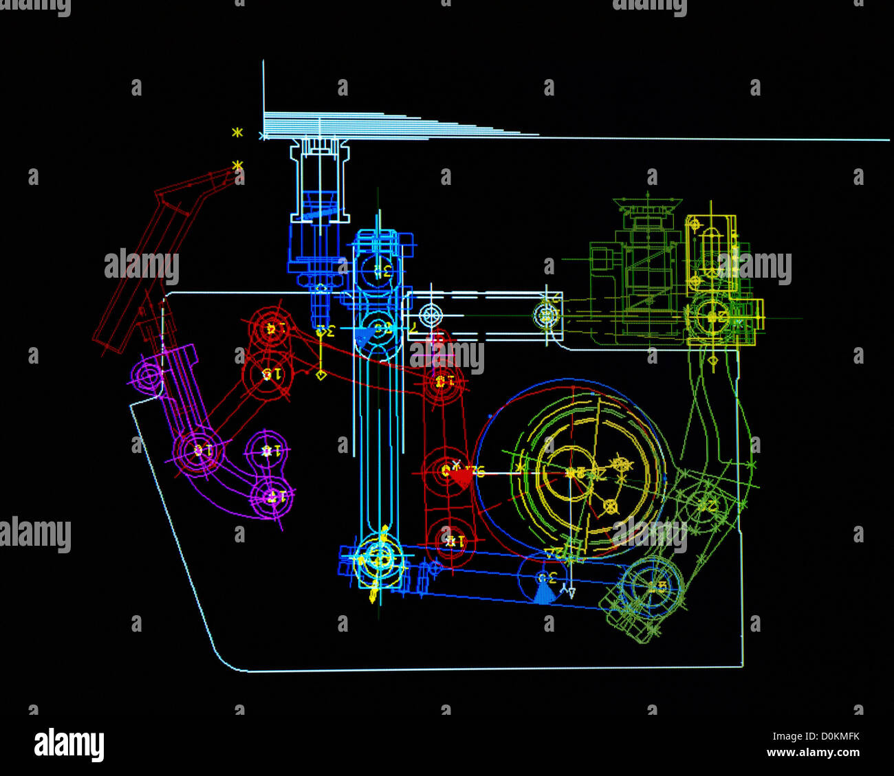 Designing mechanical drawing hi-res stock photography and images - Alamy