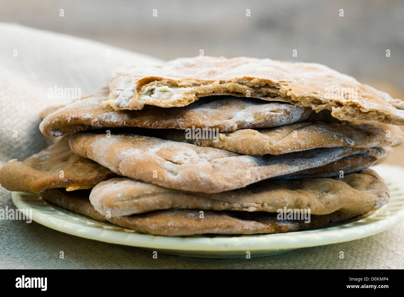 Little cheese naan breads Stock Photo - Alamy