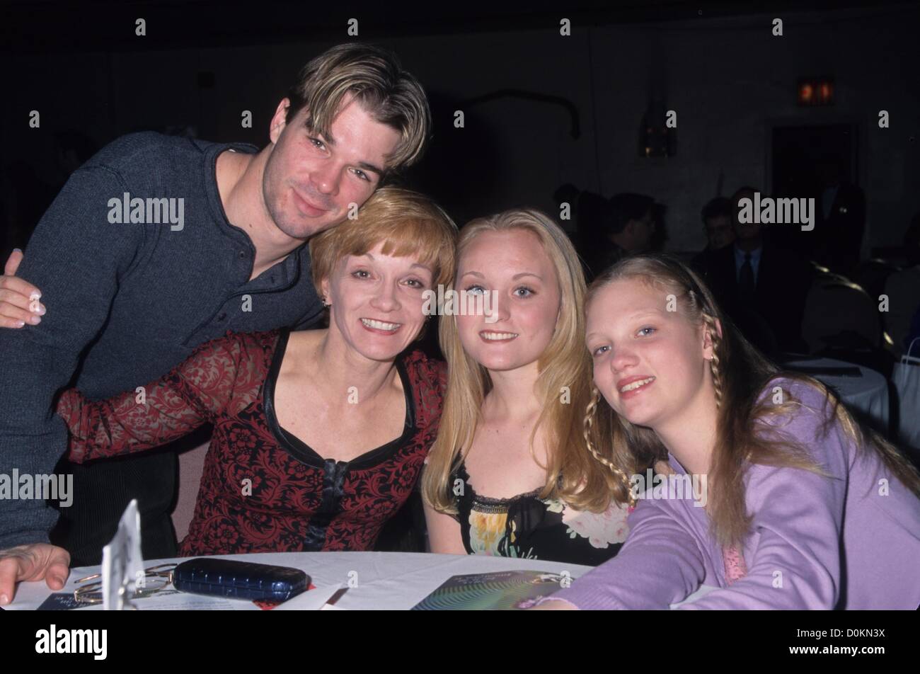 CATHY RIGBY with kids 1999.Glama awards 3rd ann. at the Manhattan ...