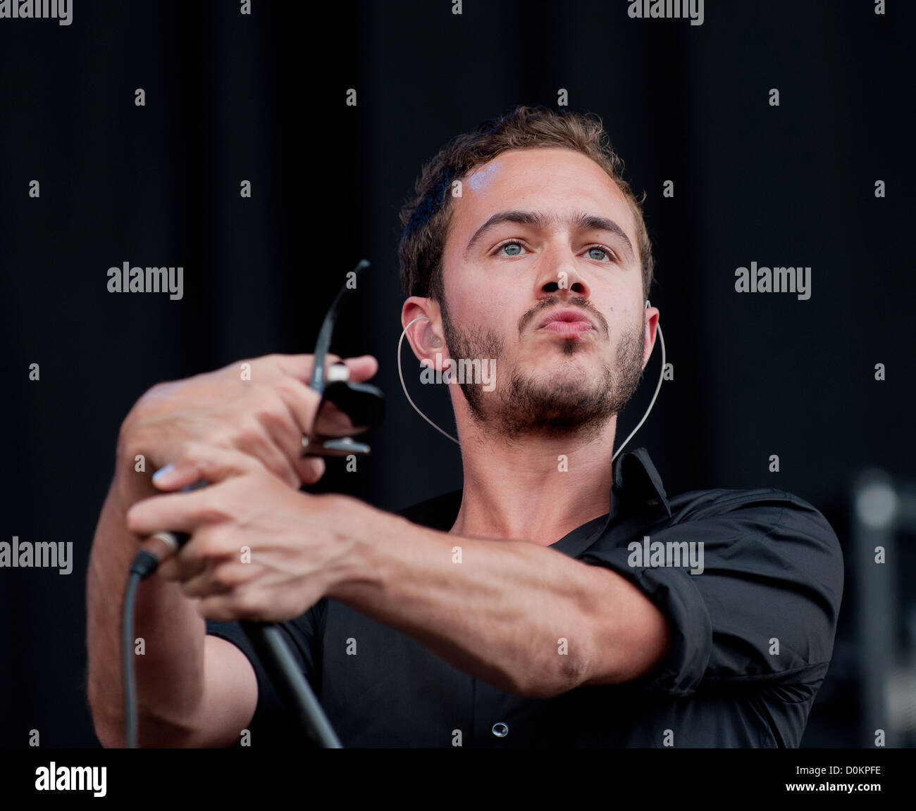 Tom Smith of Editors The V Festival 2010 held at Weston Park ...