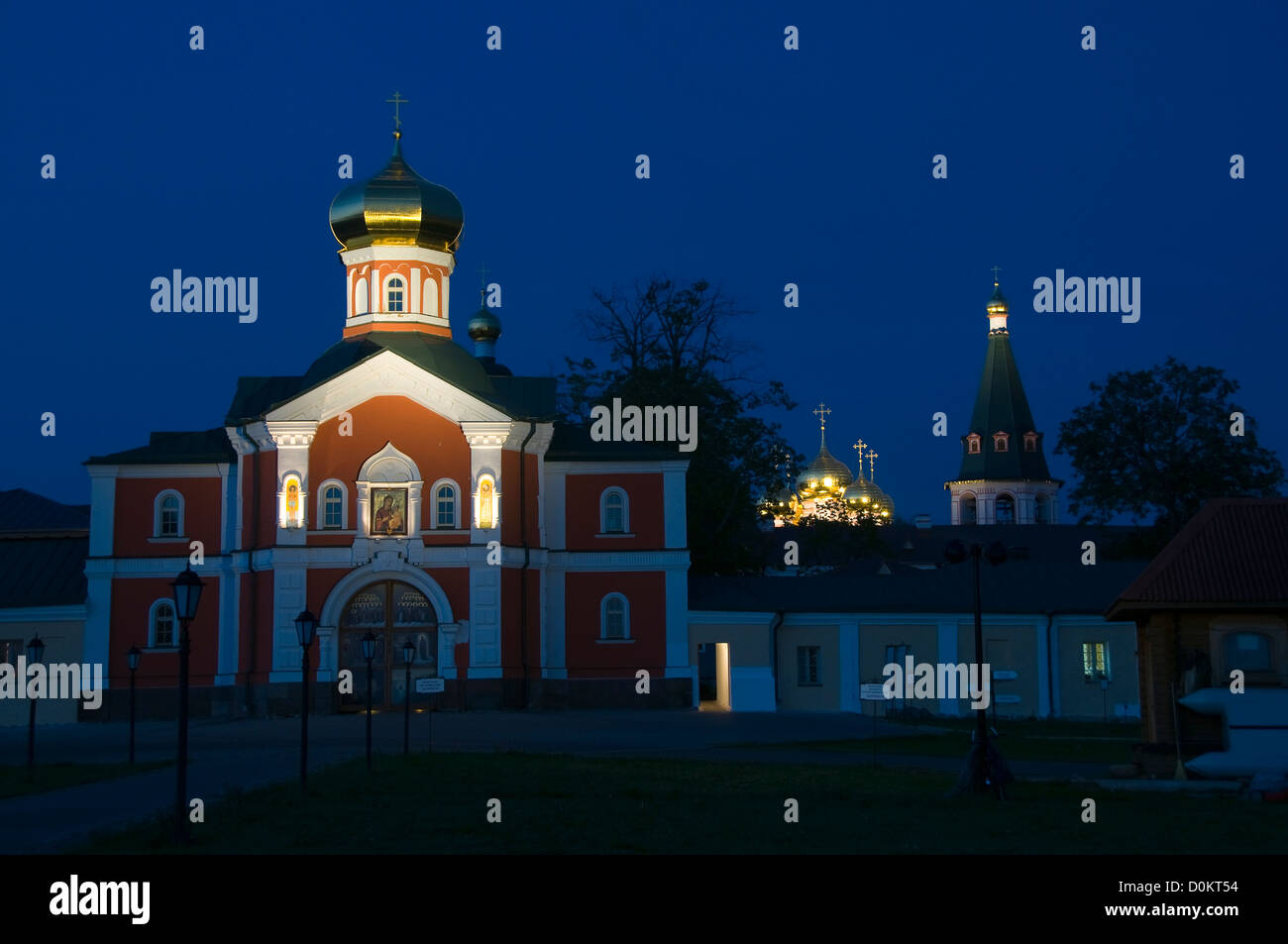 Russian orthodox church. Valday Iversky Monastery, Russia Stock Photo ...