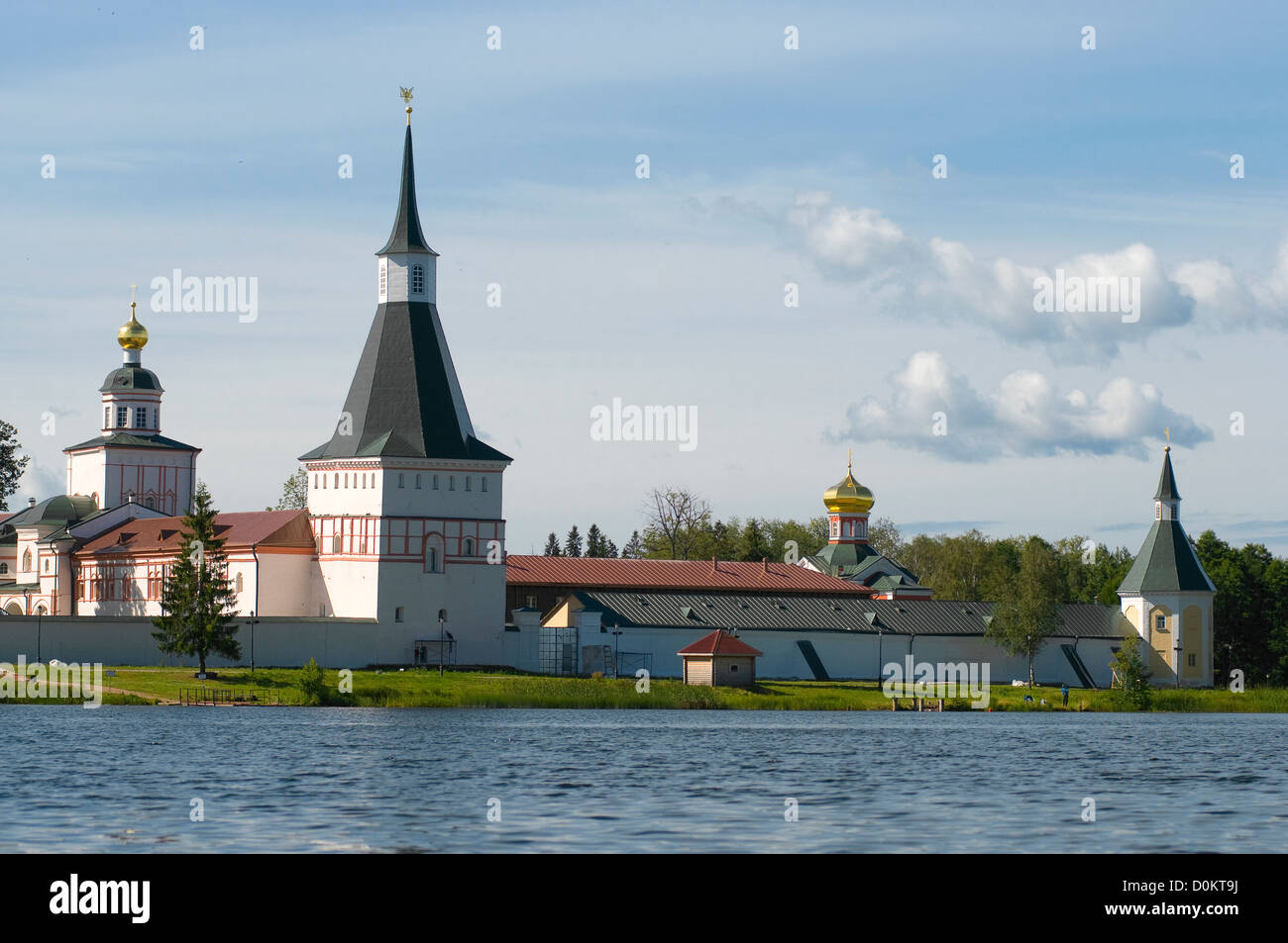 Russian orthodox church. Valday Iversky Monastery, Russia Stock Photo ...