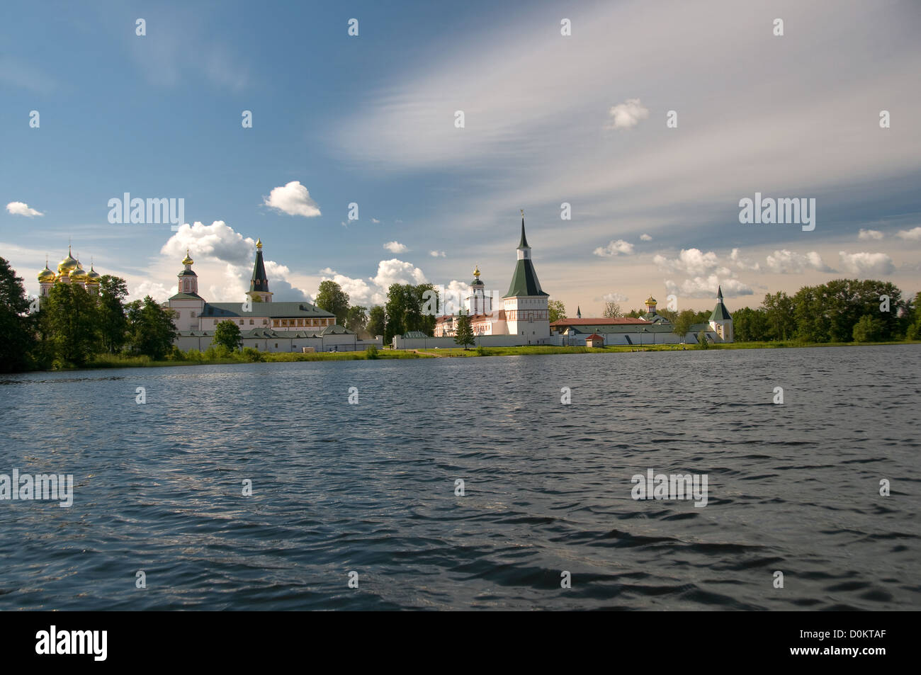 Russian orthodox church. Valday Iversky Monastery, Russia Stock Photo ...