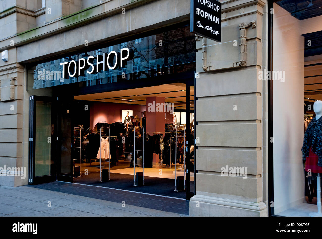 Topshop shop store shopfront exterior Harrogate North Yorkshire England ...