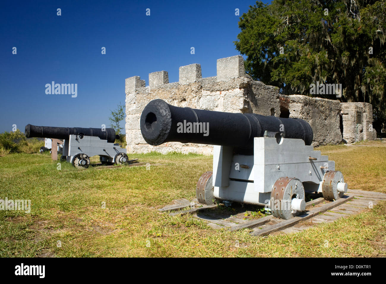 GA00105-00...GEORGIA - The ruins of the 1736 Fort Frederica on Saint ...