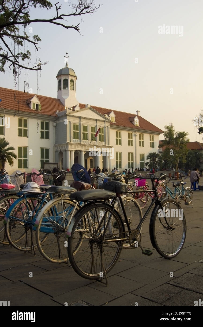 bicycle rental, kota, jakarta, indonesia Stock Photo - Alamy