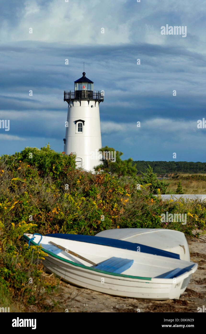 Edgartown Lighthouse, Martha's Vineyard, Massachusetts, USA Stock Photo ...