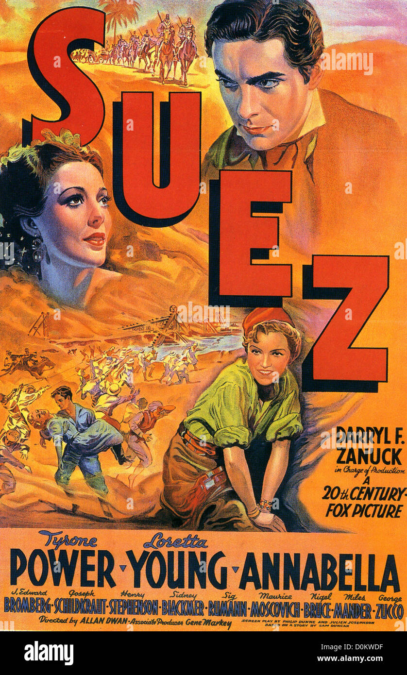 Suez movie poster hi-res stock photography and images - Alamy