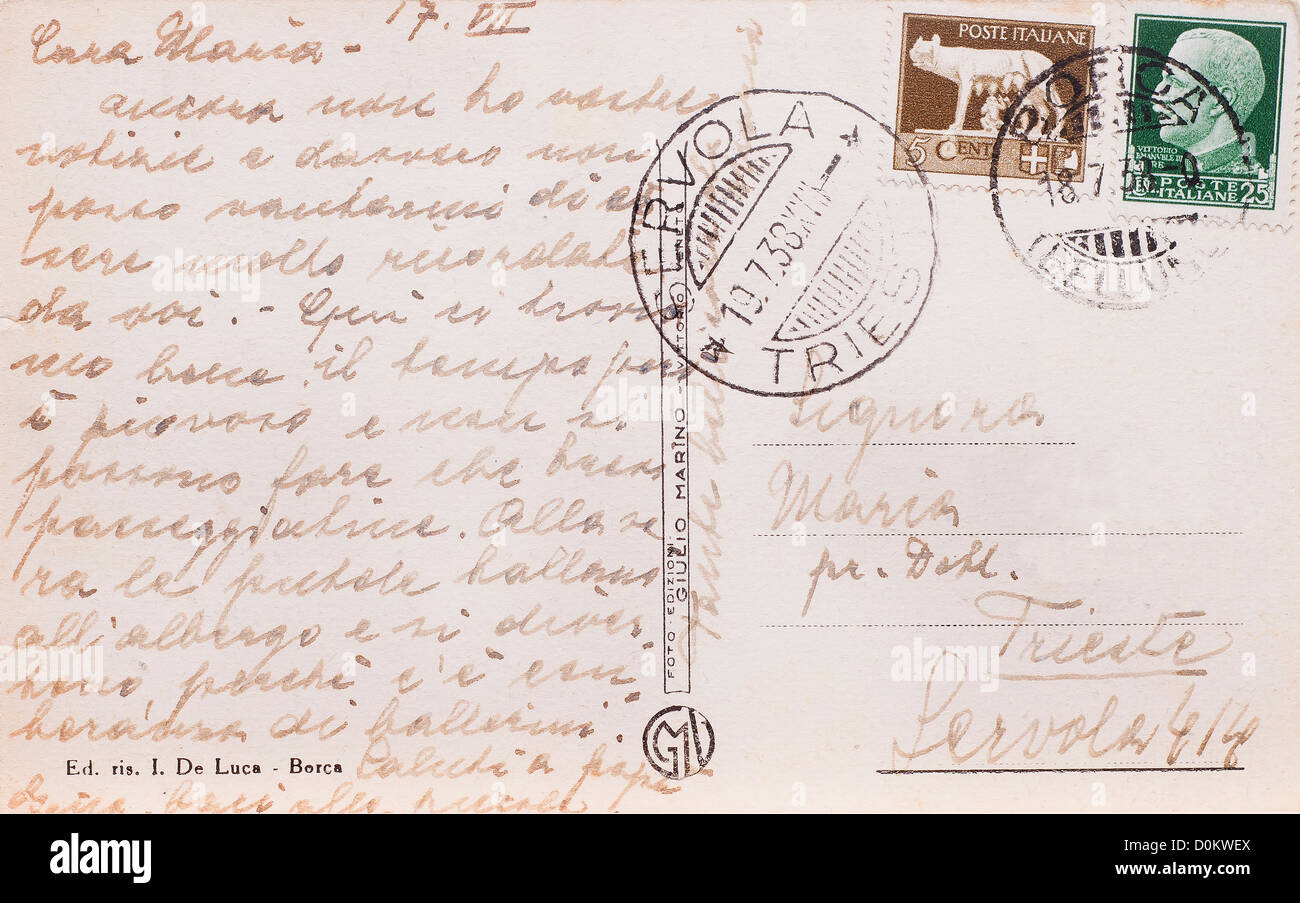 History postal card hi-res stock photography and images - Alamy