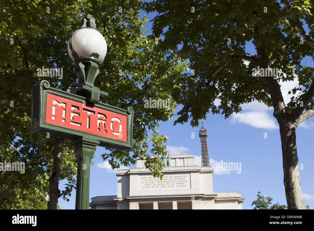 Paris Metro sign Stock Photo - Alamy