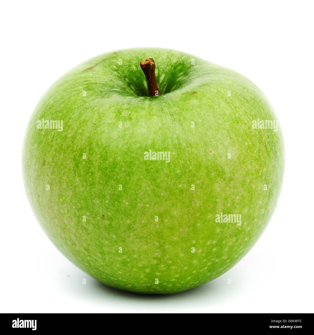 green apple isolated on white Stock Photo - Alamy