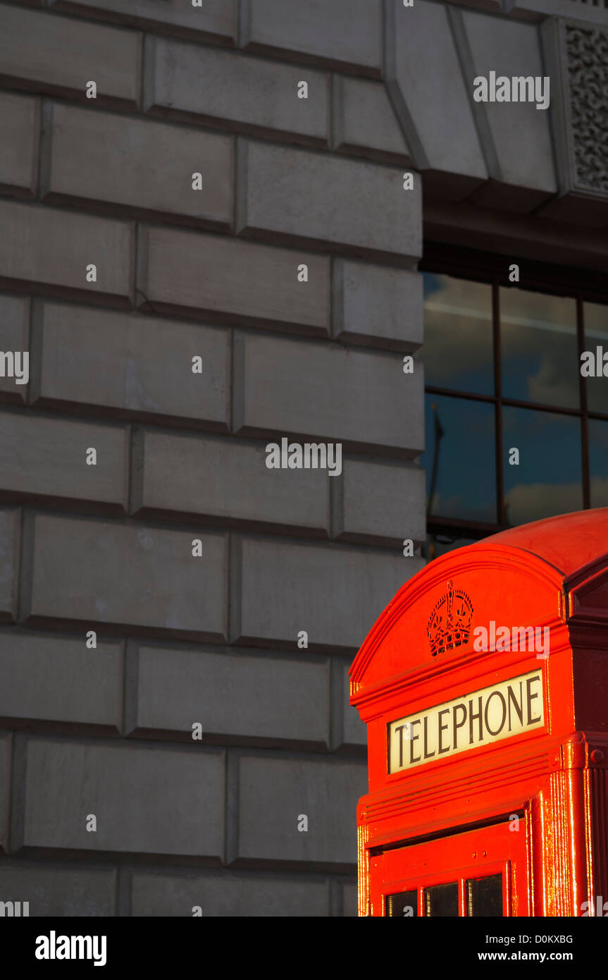 Detail of a traditional telephone box in central London Stock Photo - Alamy