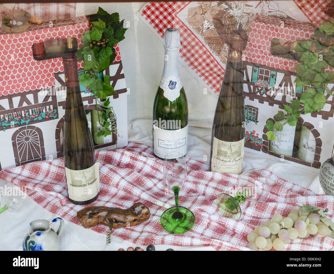 Alsace wine bottle hi-res stock photography and images - Alamy