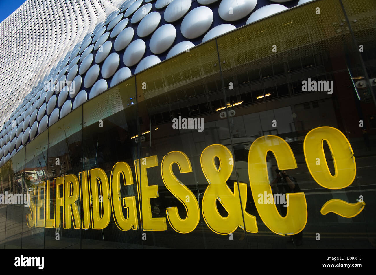 Close-up detail of the Selfridges building in the Bullring shopping ...