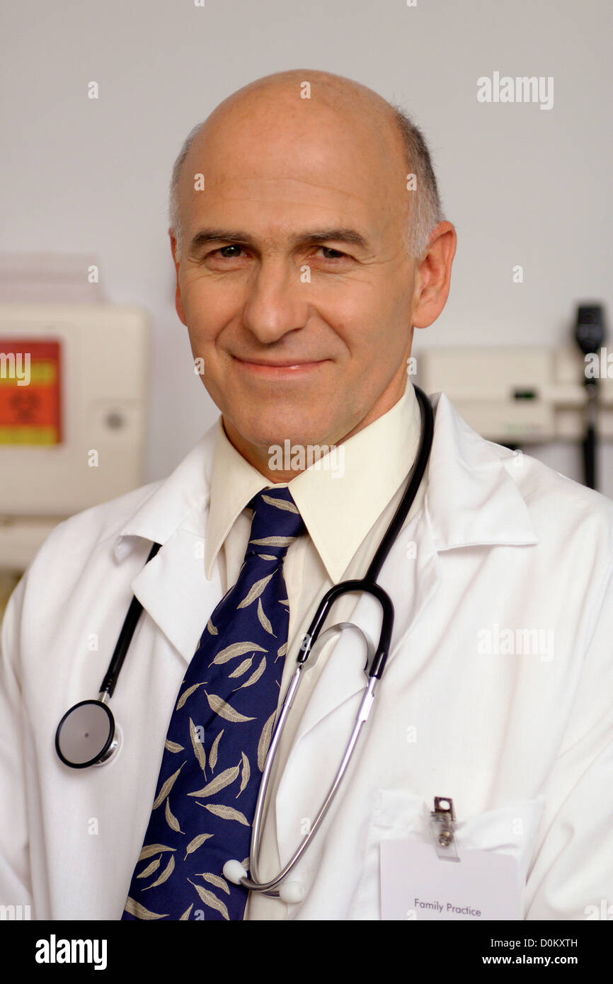 Portrait of Senior Physician Stock Photo - Alamy