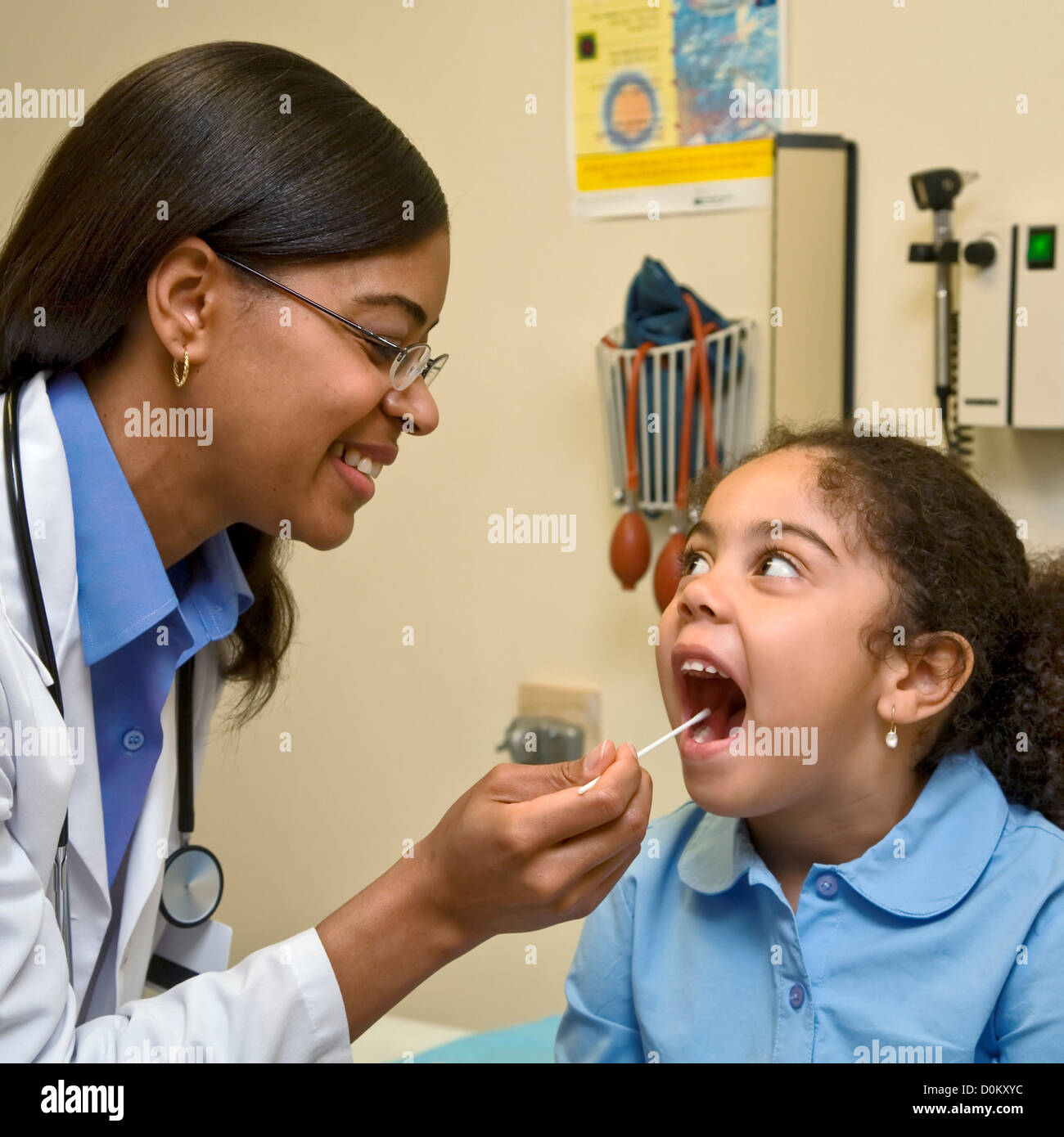 Pediatrician Testing Child Stock Photo - Alamy
