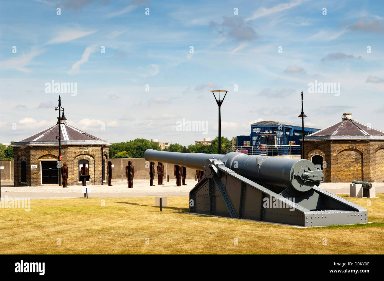A display of cannons at Royal Arsenal Riverside with the Assembly ...