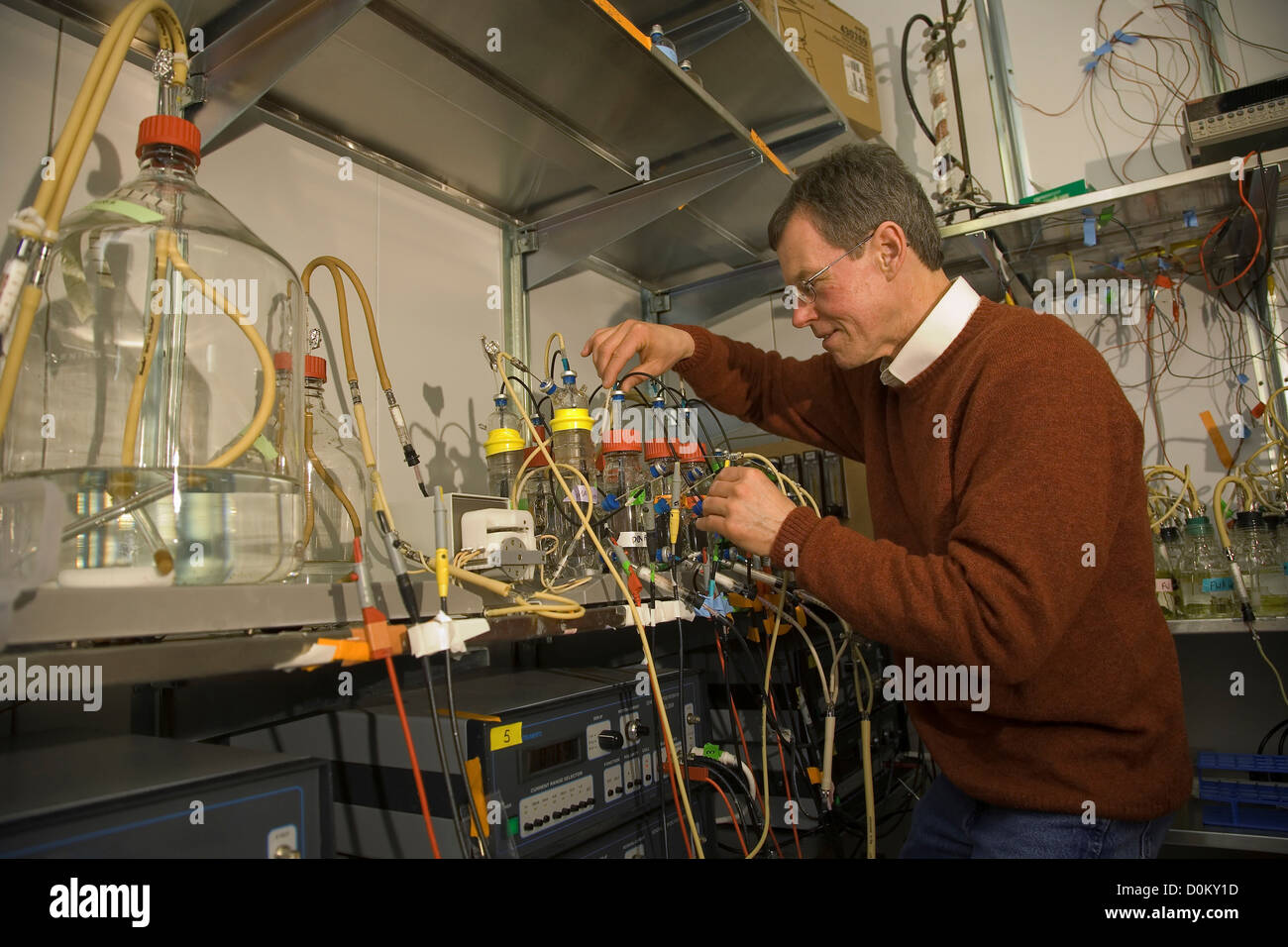 Derek Lovley Working with Geobacters Stock Photo - Alamy