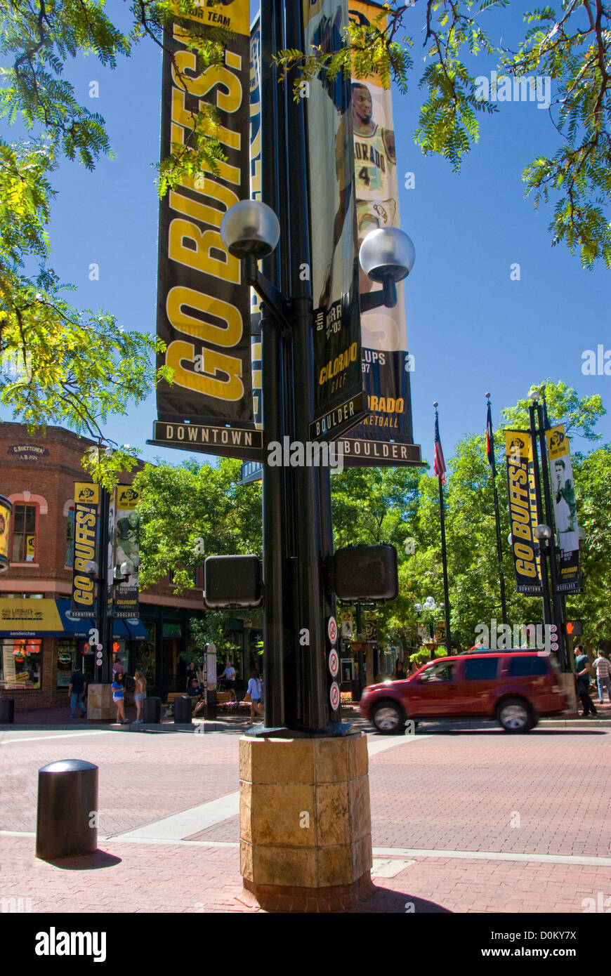 Banner for University of Colorado in Boulder Stock Photo - Alamy