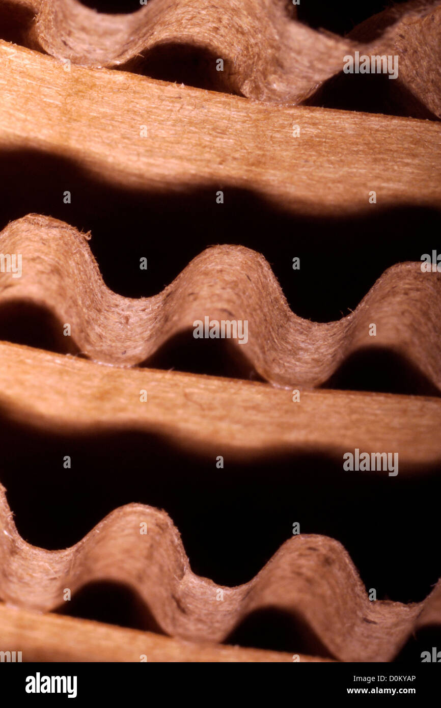 Corrugated Kraft Paper Stock Photo - Alamy
