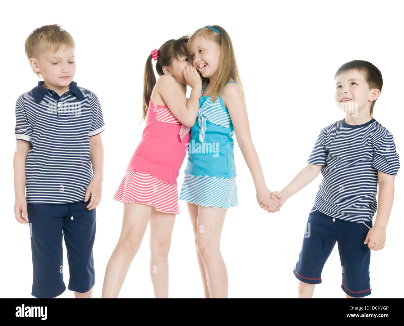 Children wearing various clothing - studio shoot Stock Photo - Alamy