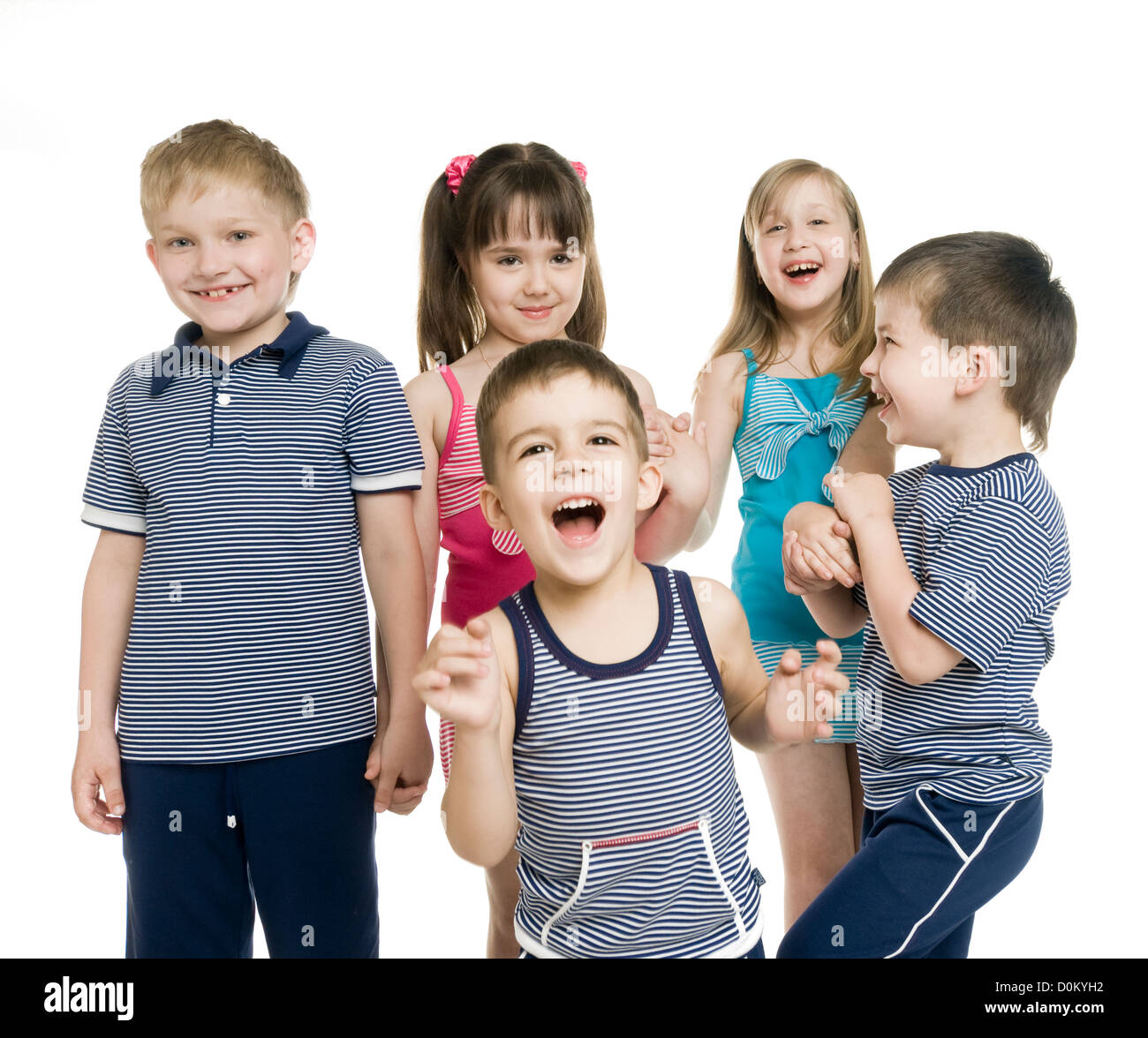 Children wearing various clothing - studio shoot Stock Photo - Alamy