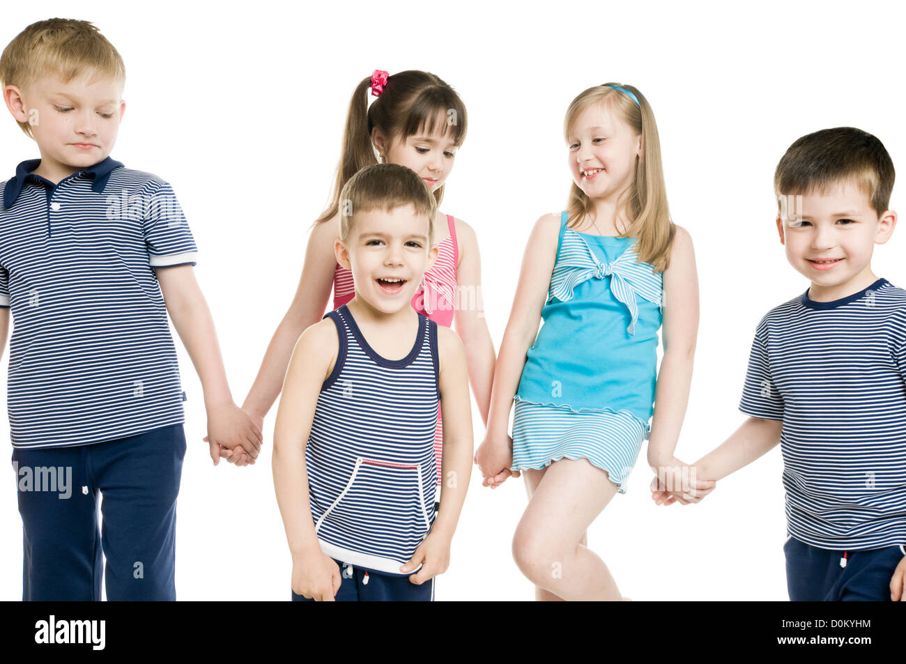 Children wearing various clothing - studio shoot Stock Photo - Alamy