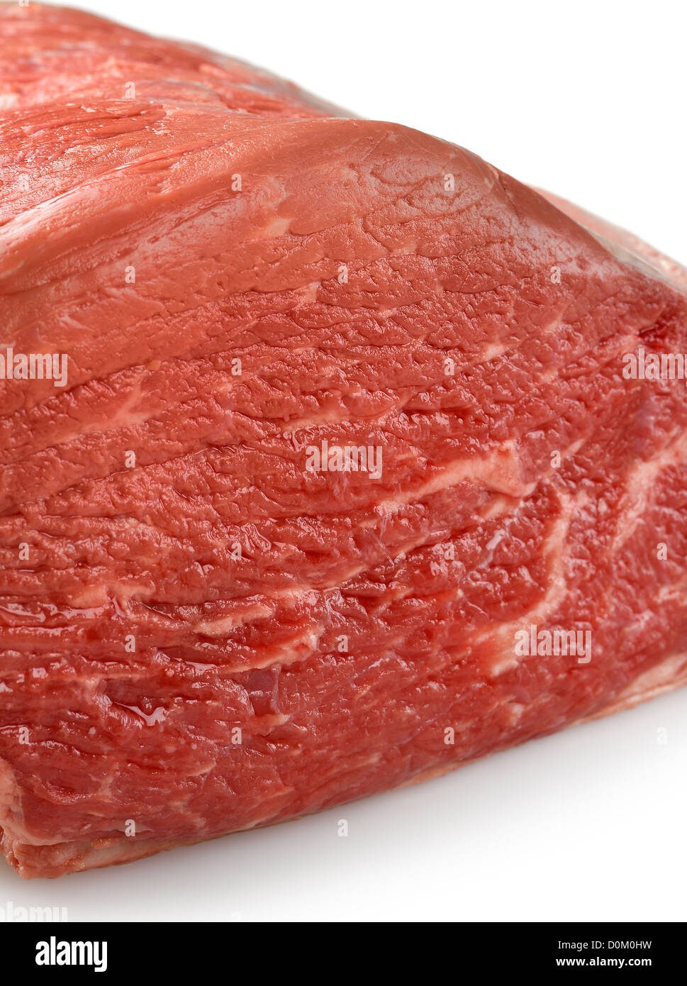 Raw Beef Meat On White Background Stock Photo - Alamy