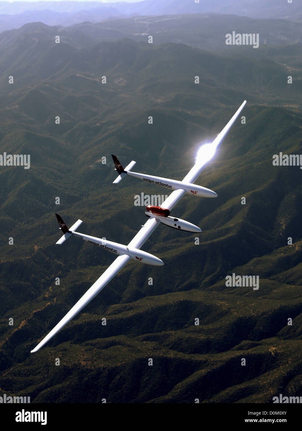 Round-the-World Flight of Burt Rutan's Global Flyer Aircraft Stock ...