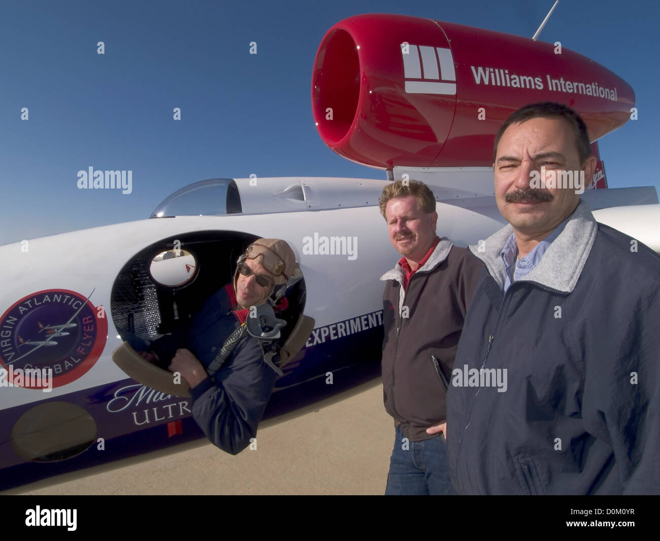 Round-the-World Flight of Burt Rutan's Global Flyer Aircraft Stock ...