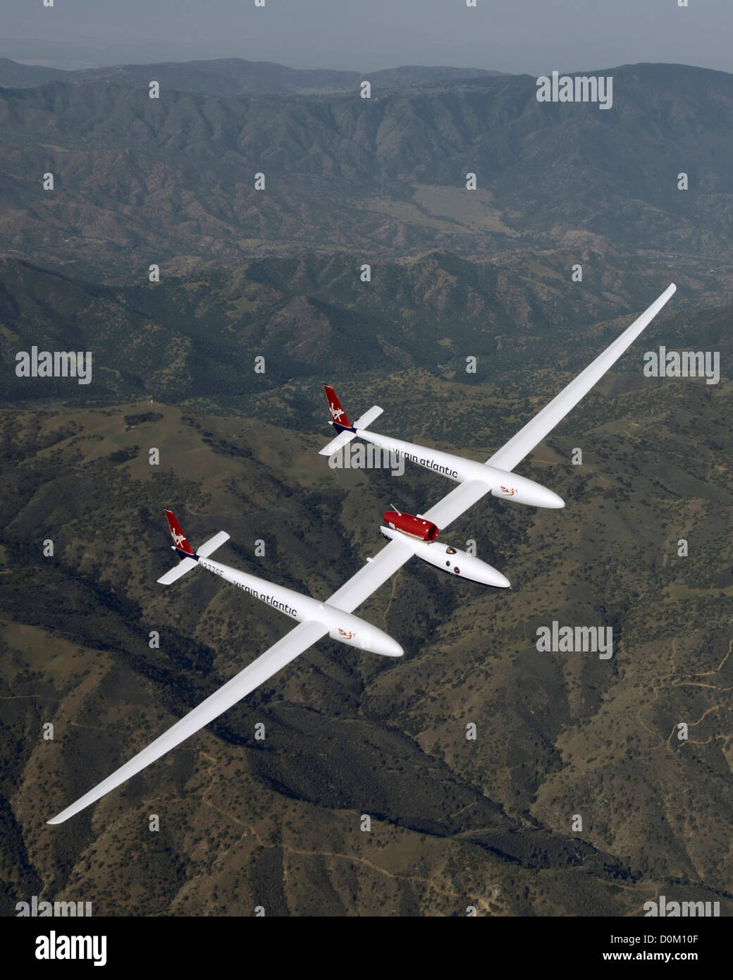 Round-the-World Flight of Burt Rutan's Global Flyer Aircraft Stock ...