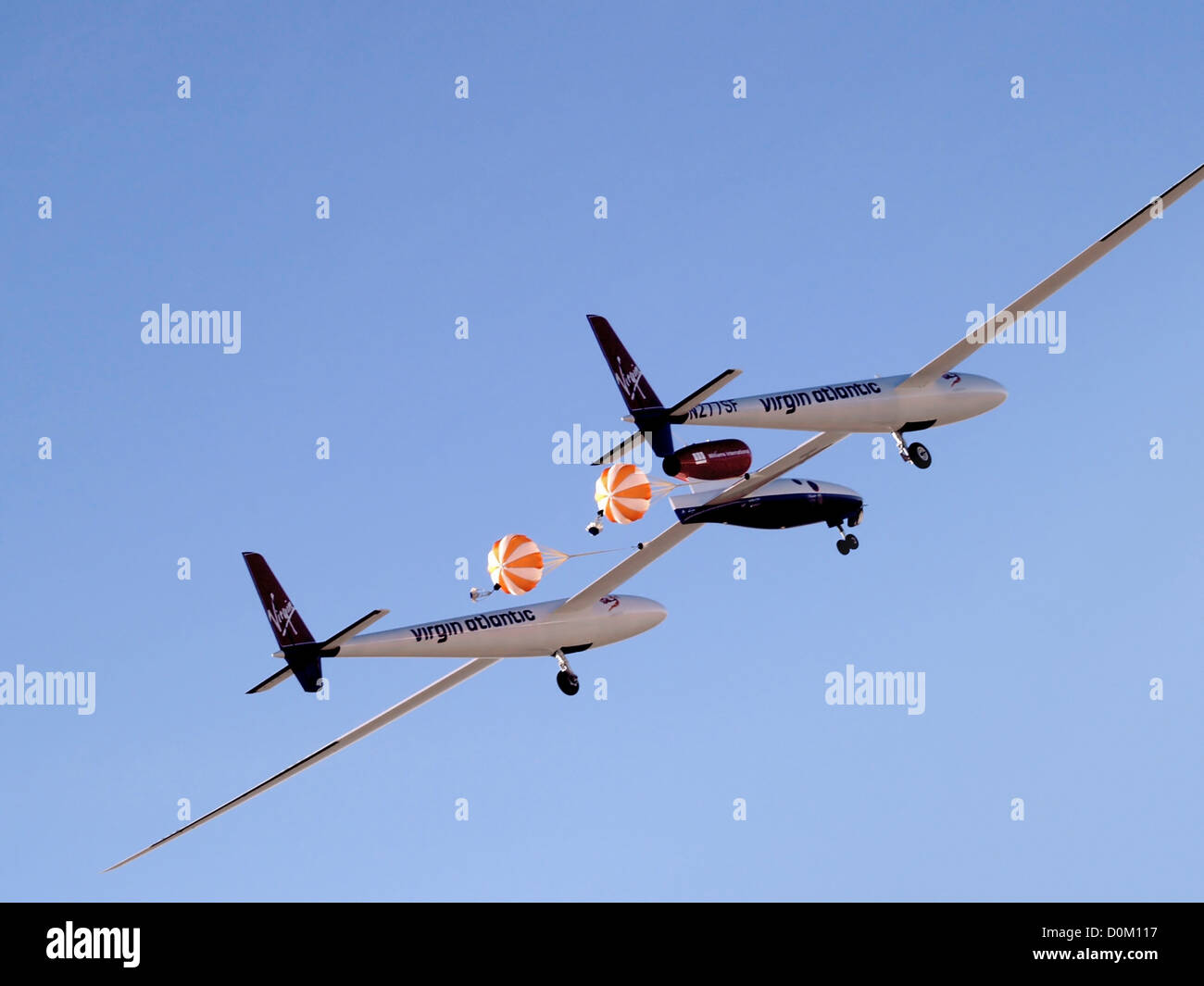Round-the-World Flight of Burt Rutan's Global Flyer Aircraft Stock ...