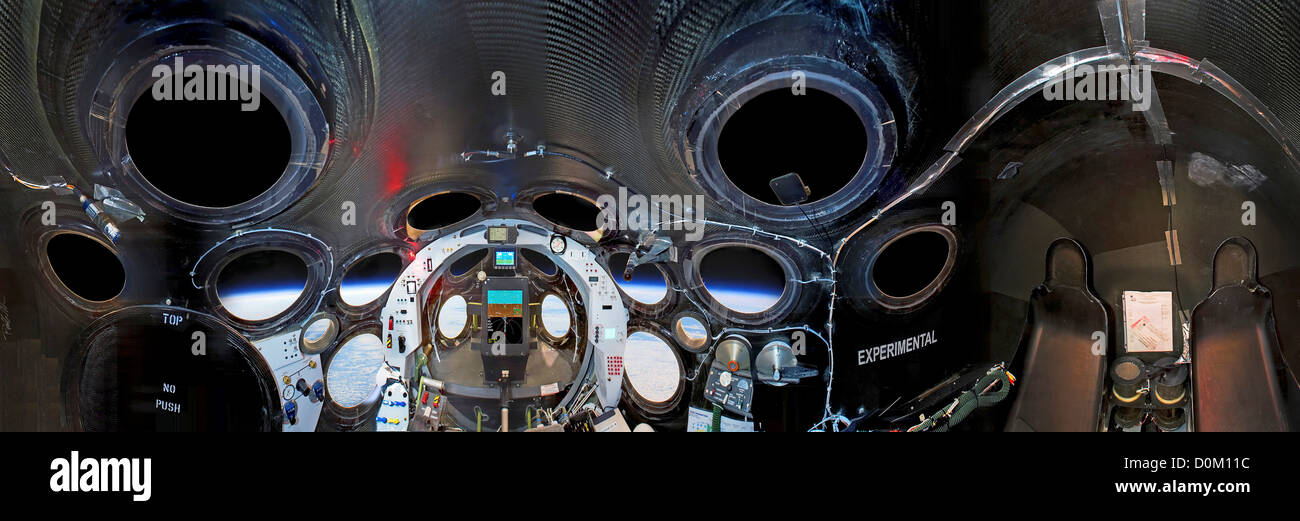 Interior of SpaceShipOne Stock Photo - Alamy