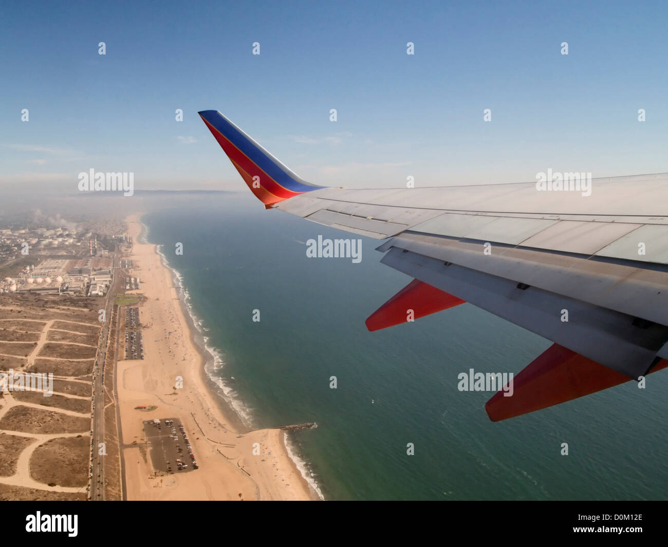 Boeing 737 Flying Over Beach Stock Photo - Alamy