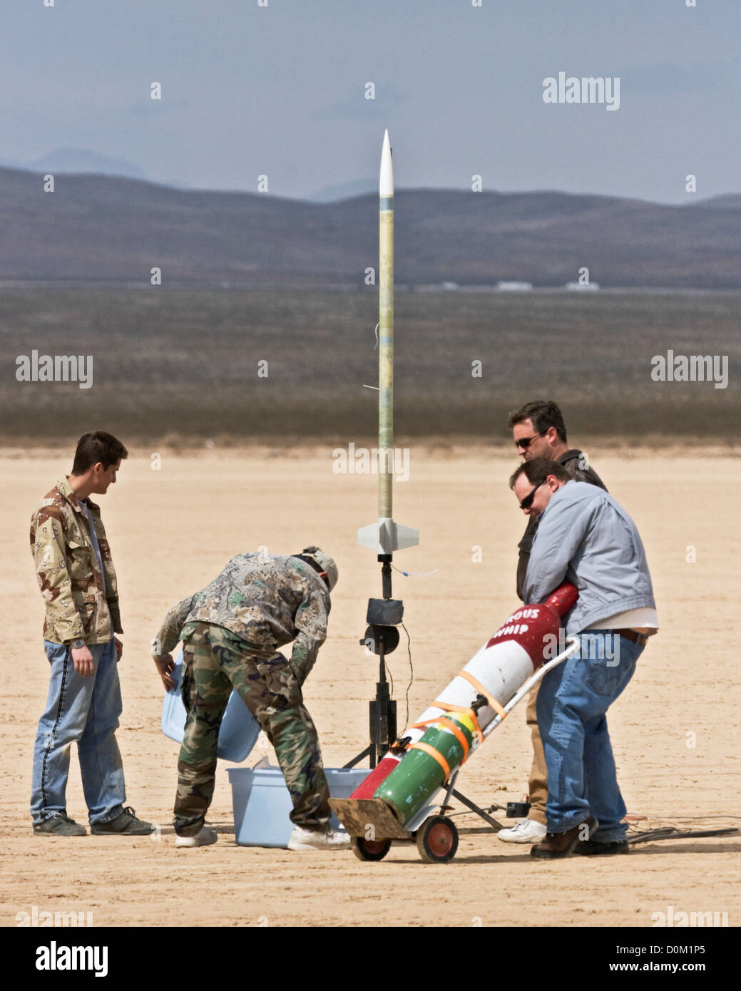Man launching rocket hi-res stock photography and images - Alamy