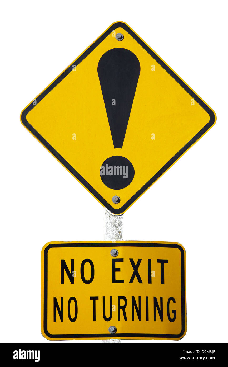 Turning point road sign hi-res stock photography and images - Alamy