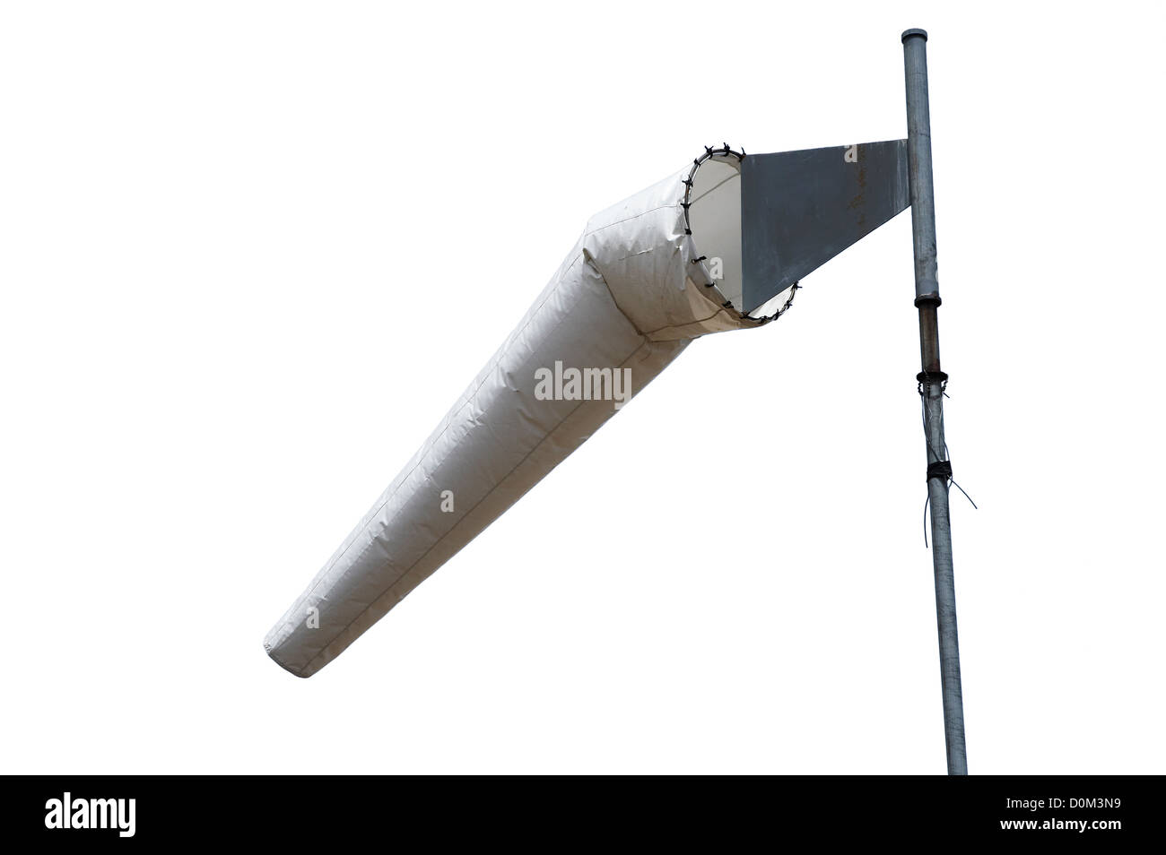 White wind sock, New Zealand Stock Photo - Alamy