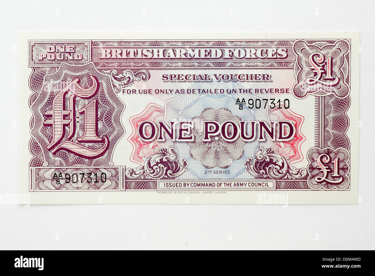 British Armed Forces token currency money banknotes issued for use only ...