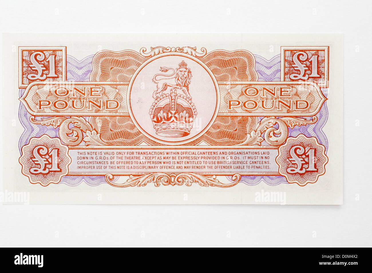 British Armed Forces token currency money banknotes issued for use only ...