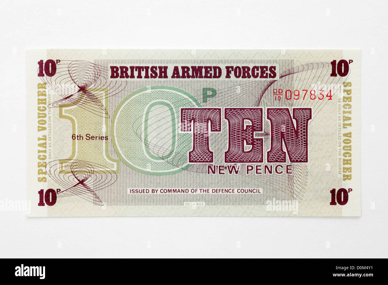 British Armed Forces token currency money banknotes issued for use only ...