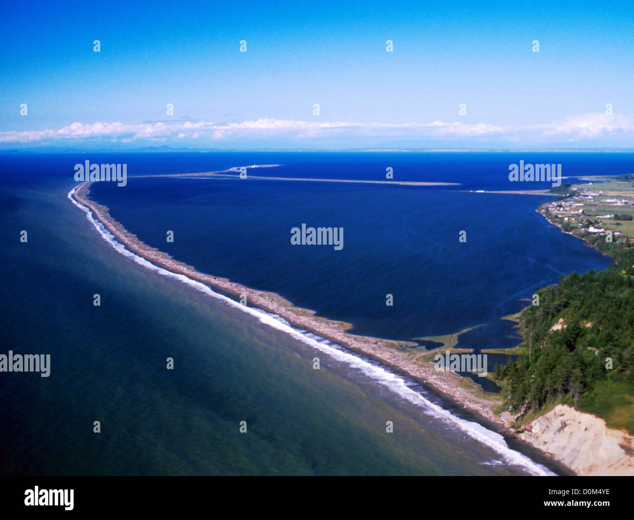 Aerial View of the Dungeness Spit Stock Photo - Alamy