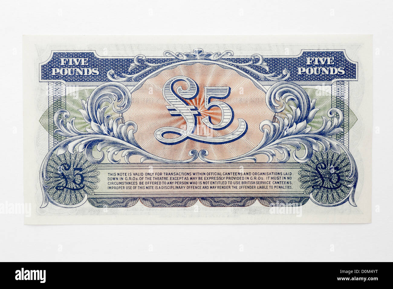 British Armed Forces token currency money banknotes issued for use only ...