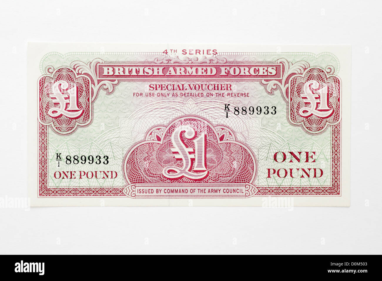 British Armed Forces token currency money banknotes issued for use only ...