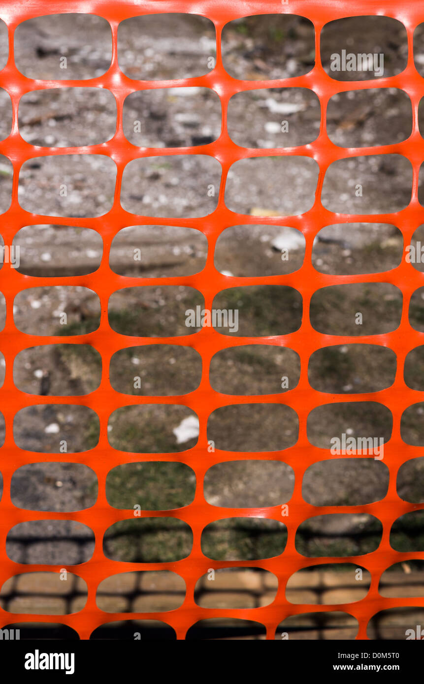 Orange barrier mesh hi-res stock photography and images - Alamy
